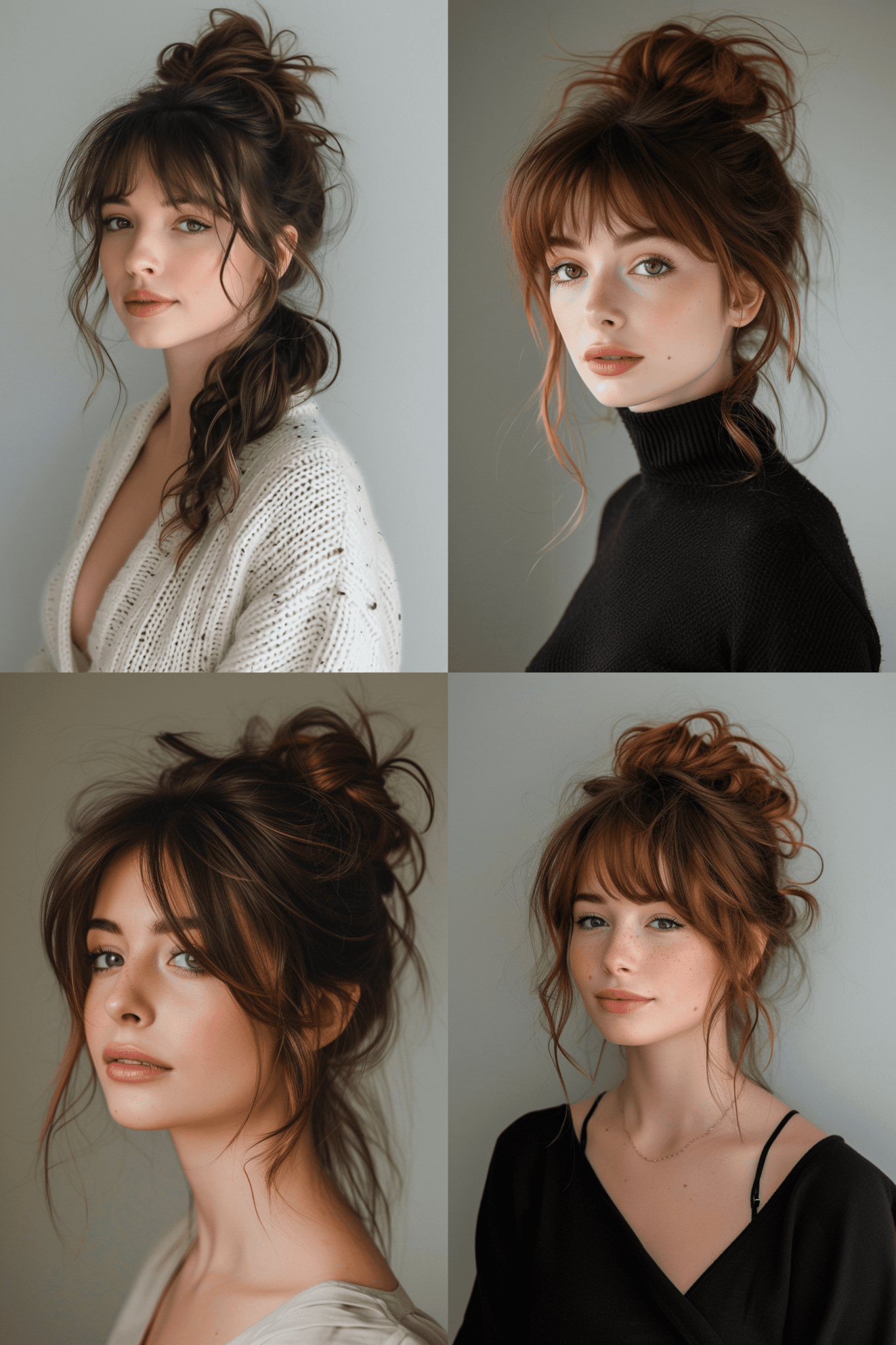 8 Stunning Updo Hairstyles with Bangs to Elevate Your Look – StyleBliss